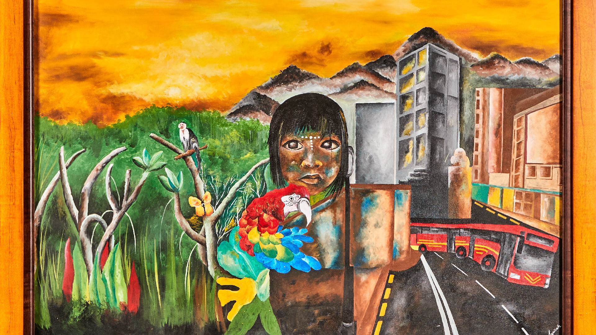 Galería: operarios de aseo crearon obras de arte sobre el conflicto ...